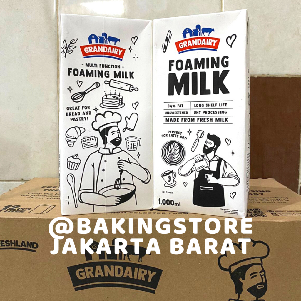 Jual Grandairy Foaming Milk Susu UHT 1 Liter | Shopee Indonesia