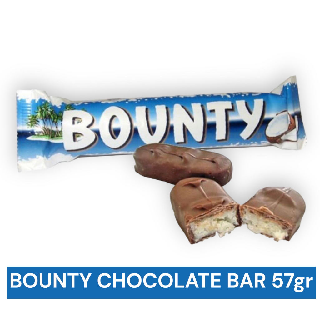 Jual BOUNTY COCONUT MILK CHOCOLATE BAR 57 GRAM | COKELAT BOUNTY ...