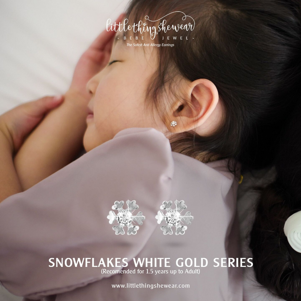 Jual Anting Anak Littlethingshewear - Snow Swarovski Series - Anting ...