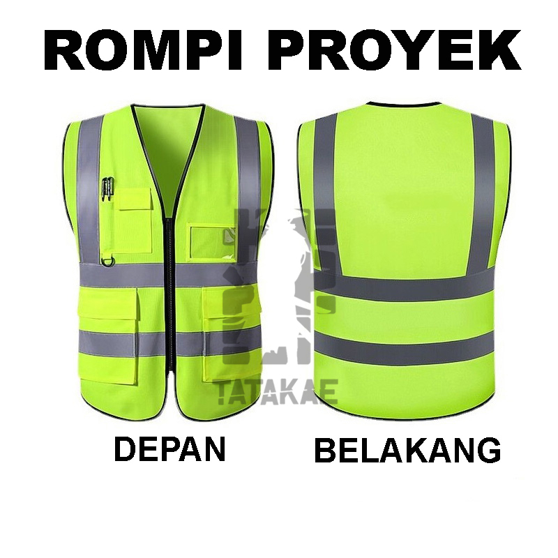 Jual Rompi Proyek Keselamatan Reflektif Visibilitas Tinggi Keamanan ...