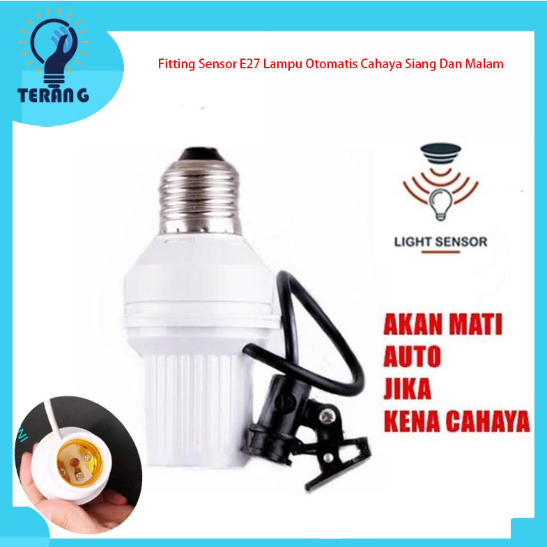 Jual Fitting Sensor E27 Lampu Otomatis Cahaya Siang Dan Malam | Shopee ...