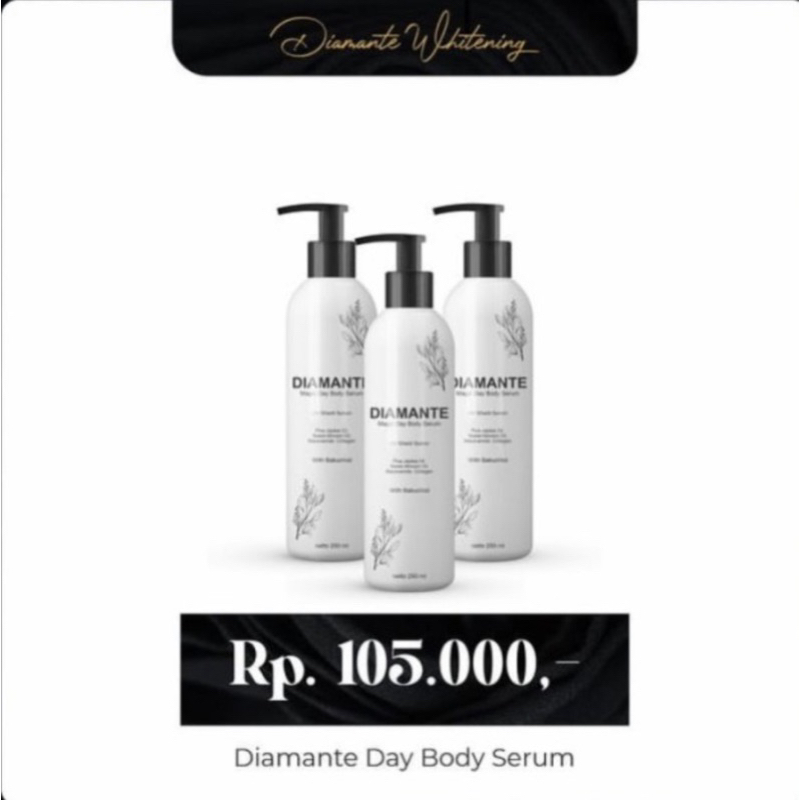 Jual Diamante Day Body Serum (with shield uv) *serum badan siang ...