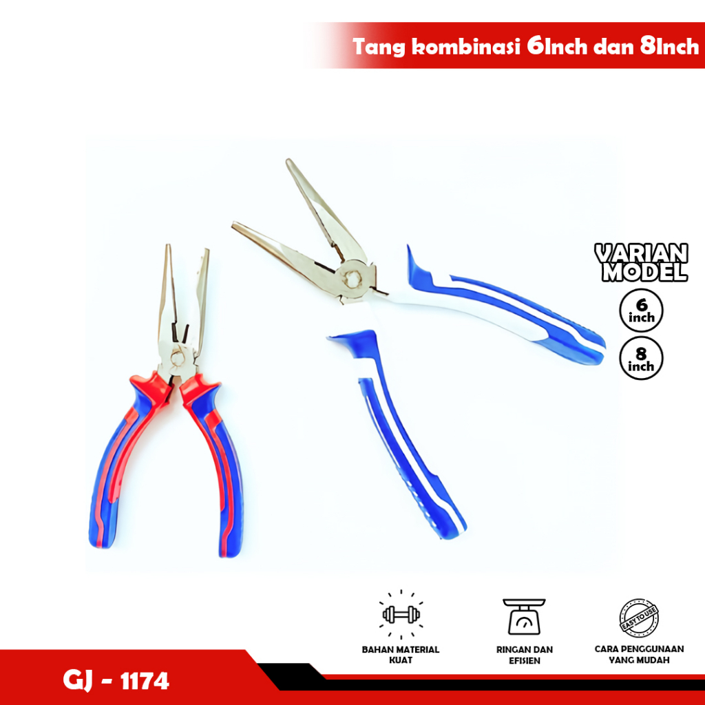 Jual CUCI GUDANG TANG CUTTER, KOMBINASI , LONG NOSE / UKURAN 6 inch & 8 ...