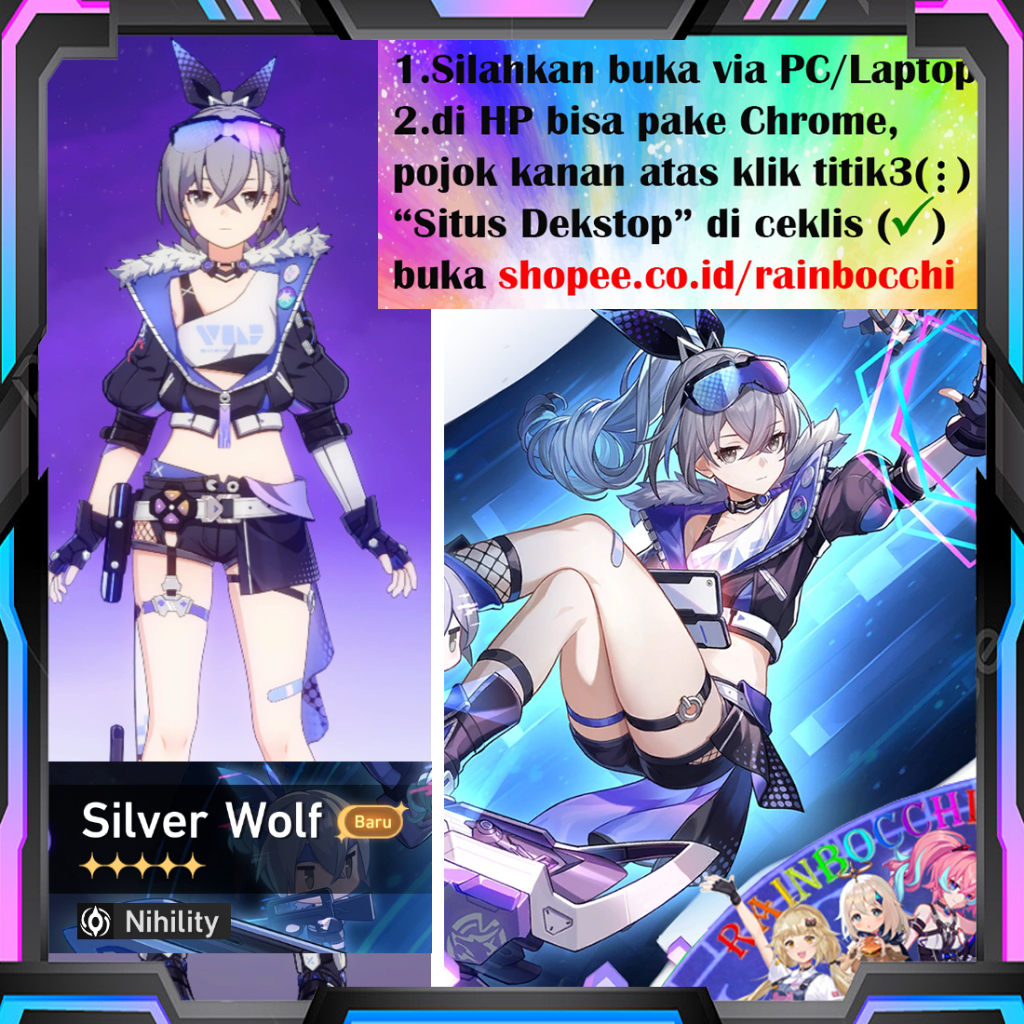Jual HSR SILVER WOLF Akun Honkai Star Rail Starter / Mid | Shopee Indonesia