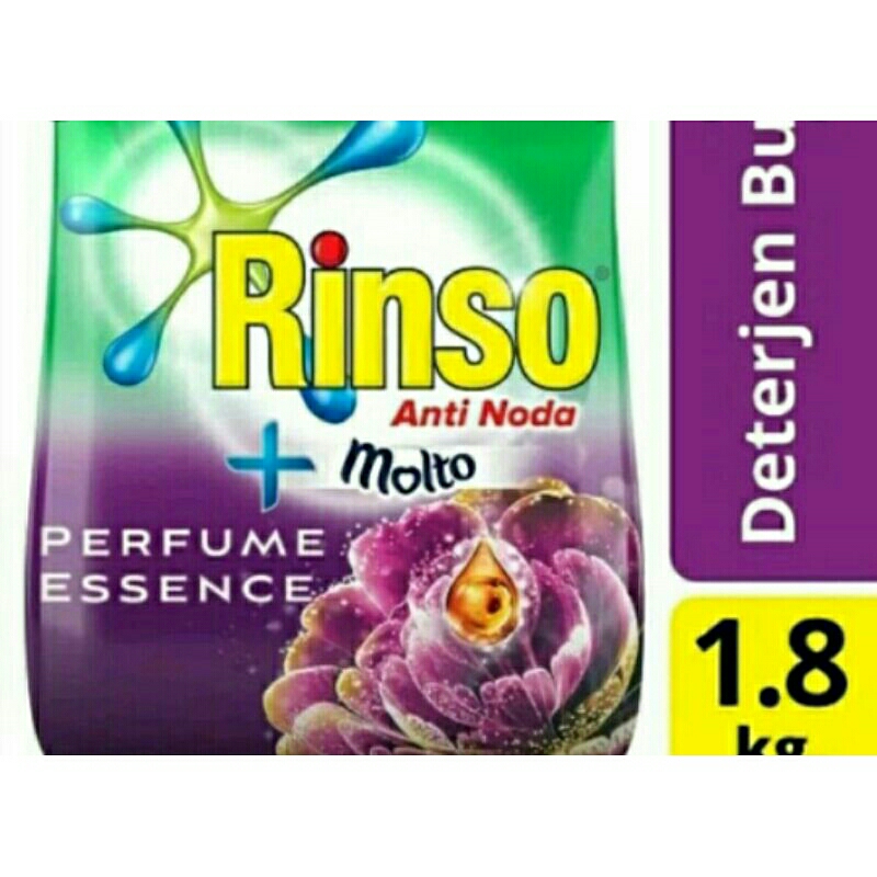 Jual Rinso Detergen Bubuk Anti Noda+Molto 1.8kg | Shopee Indonesia