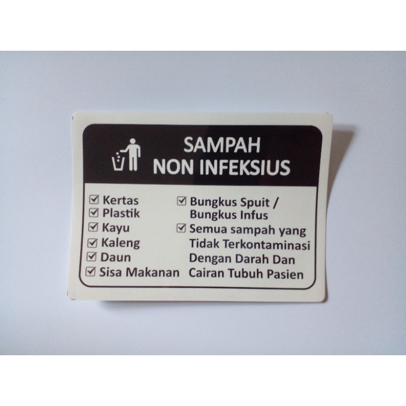 Jual Stiker Sampah Non Infeksius | Shopee Indonesia
