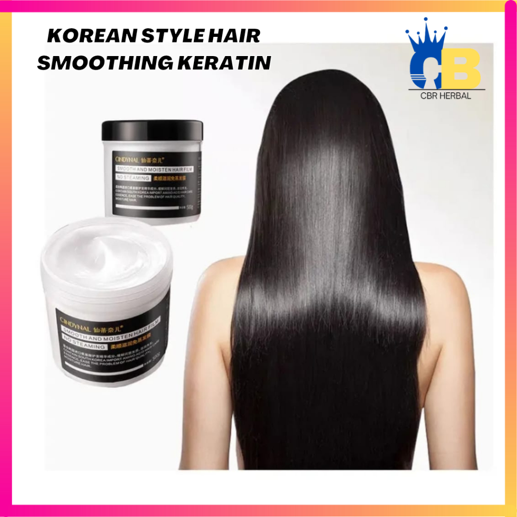 Jual (COD) Korean Style Hair Smoothing Keratin Hair Mask Pelurus Rambut ...