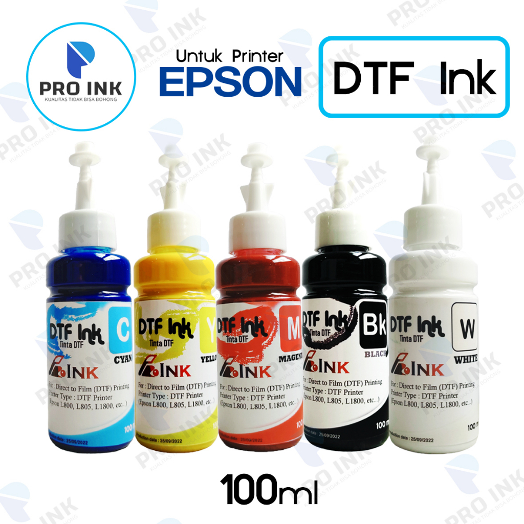 Jual Tinta DTF Epson 100 ml Pro Ink Grade A Kualitas Import | Printer ...