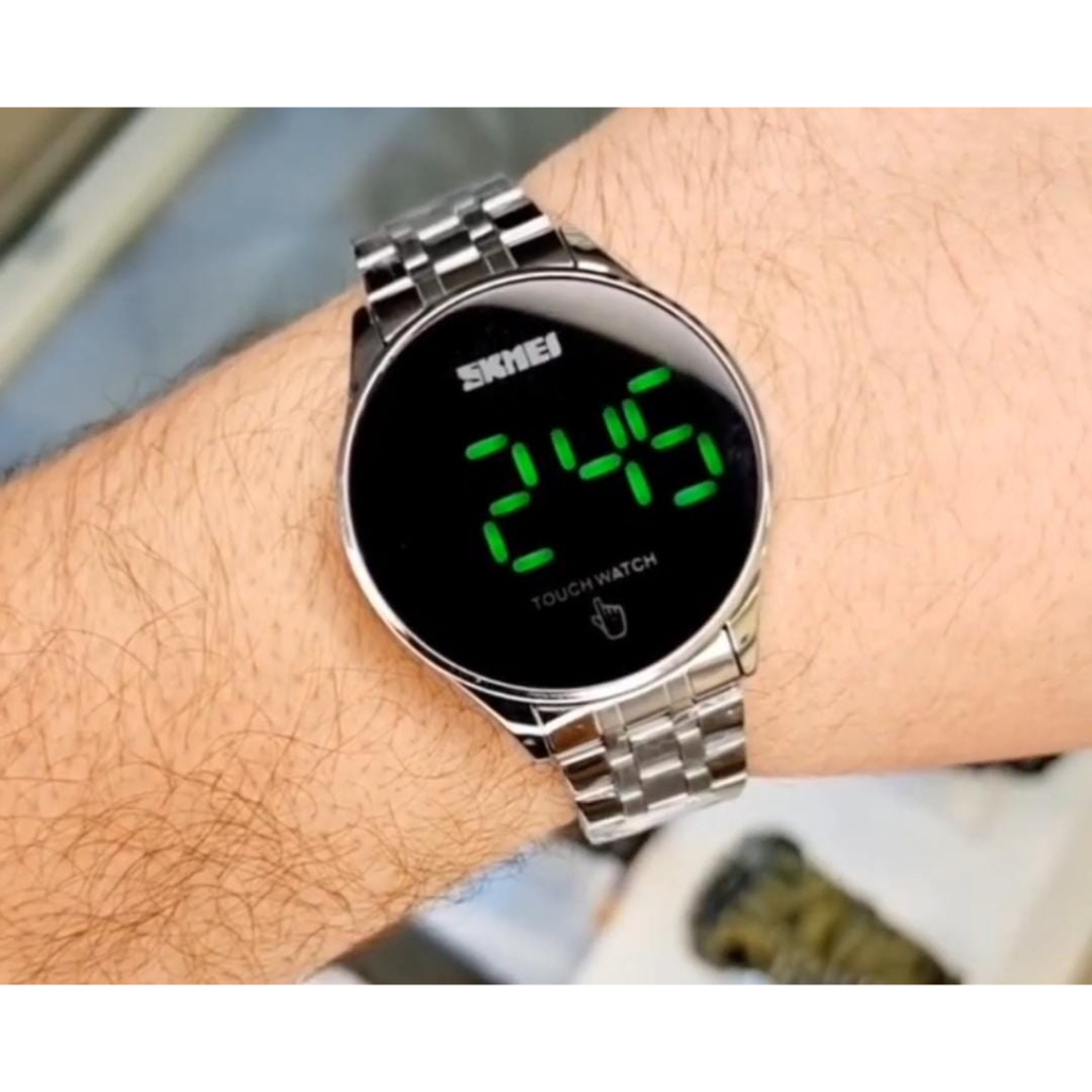 Jual SKMI Pria 1579 Jam Tangan Pria Digital Tali Stainless Touchscreen ...