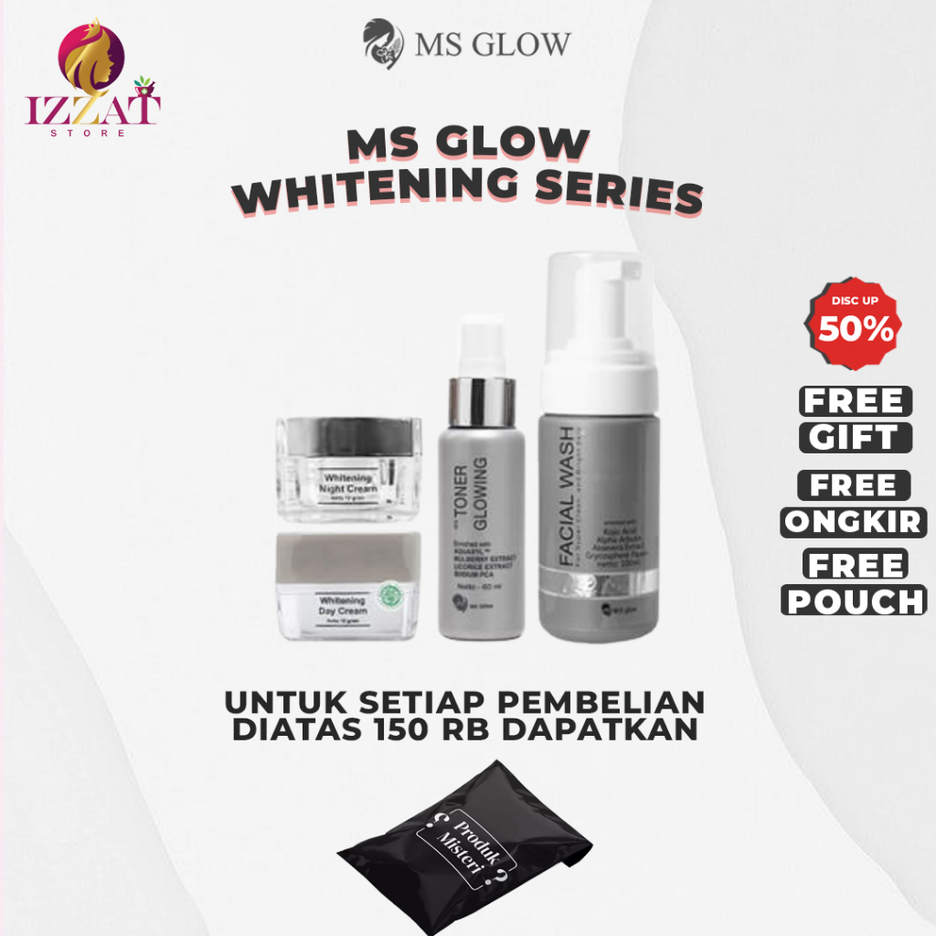 Jual MSGLOW WHITENING SERIES - FREE GIFT | Shopee Indonesia