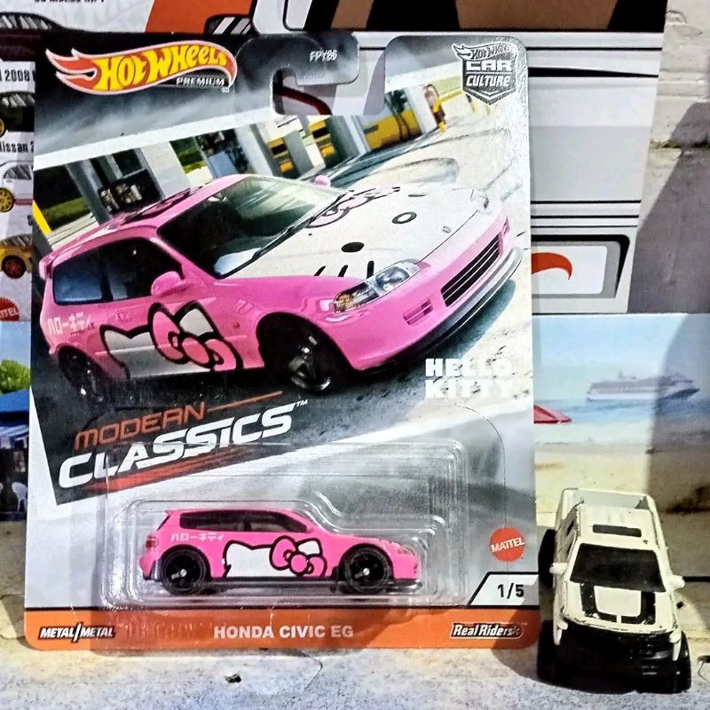 Jual Hotwheels Premium Modern Classic Honda Civic EG Hello Kitty ...