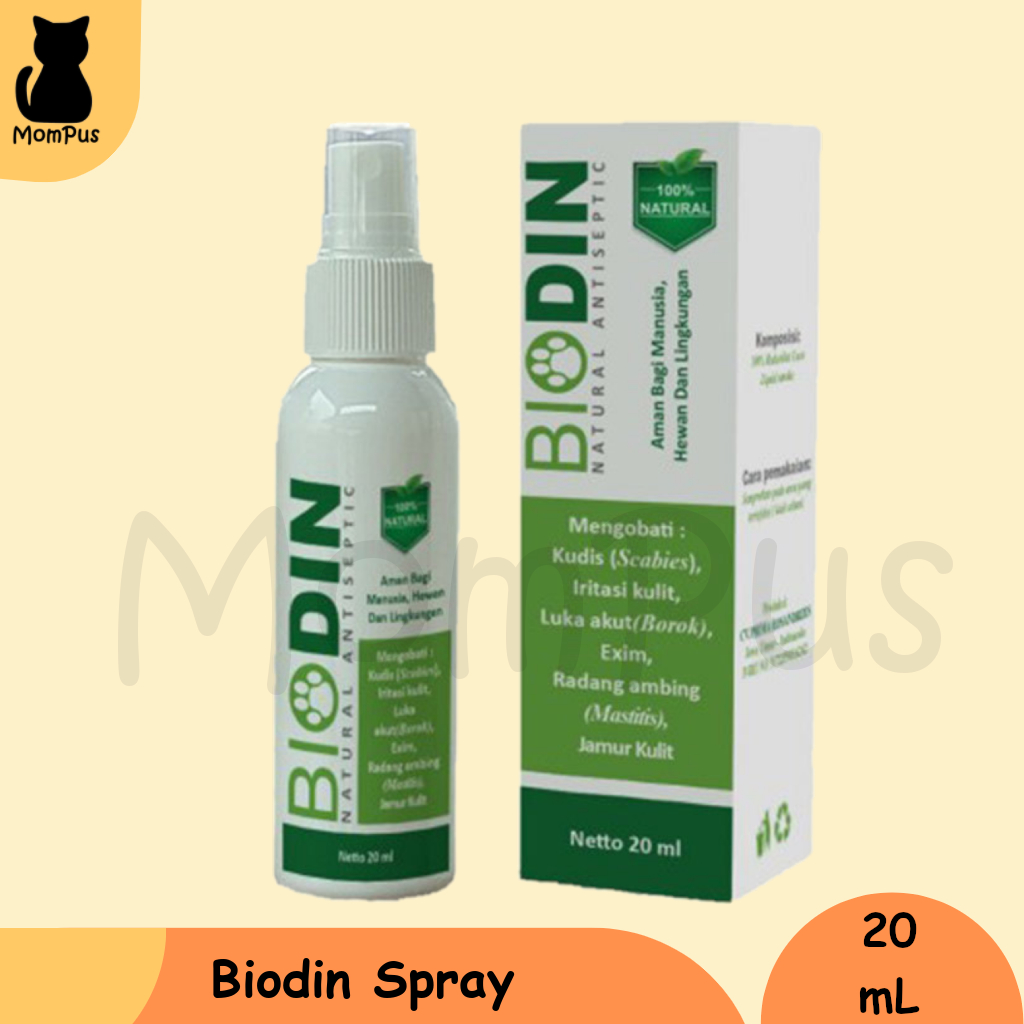 Jual Biodin Spray 20mL Obat Antiseptik Scabies Jamur | Shopee Indonesia