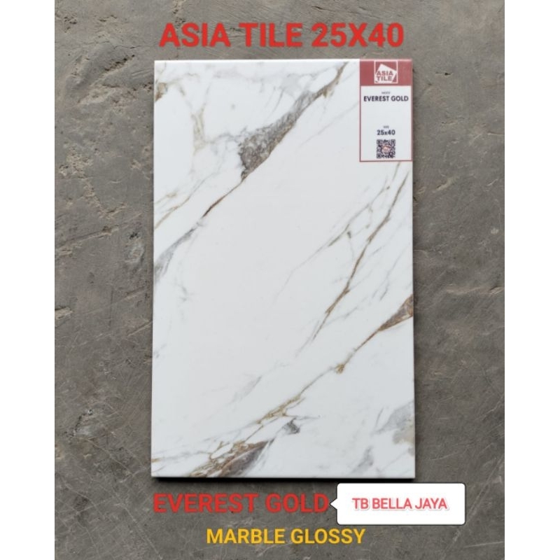 Jual Keramik Dinding Licin Asia Tile Everest Series Ukuran 2540 | Shopee Indonesia