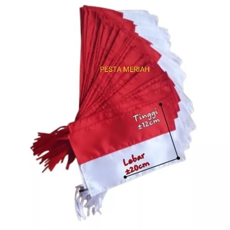 Jual BENDERA KAIN MERAH PUTIH UNTUK MOTOR / BENDERA KAIN MERAH PUTIH ...