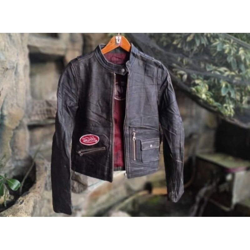 Jual Von Dutch Leather Jacket | Shopee Indonesia
