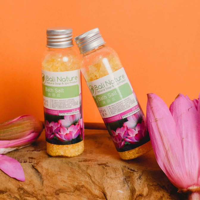 Jual Lotus Bath Salt - Garam Mandi Aroma Teratai - Bali Nature | Shopee ...