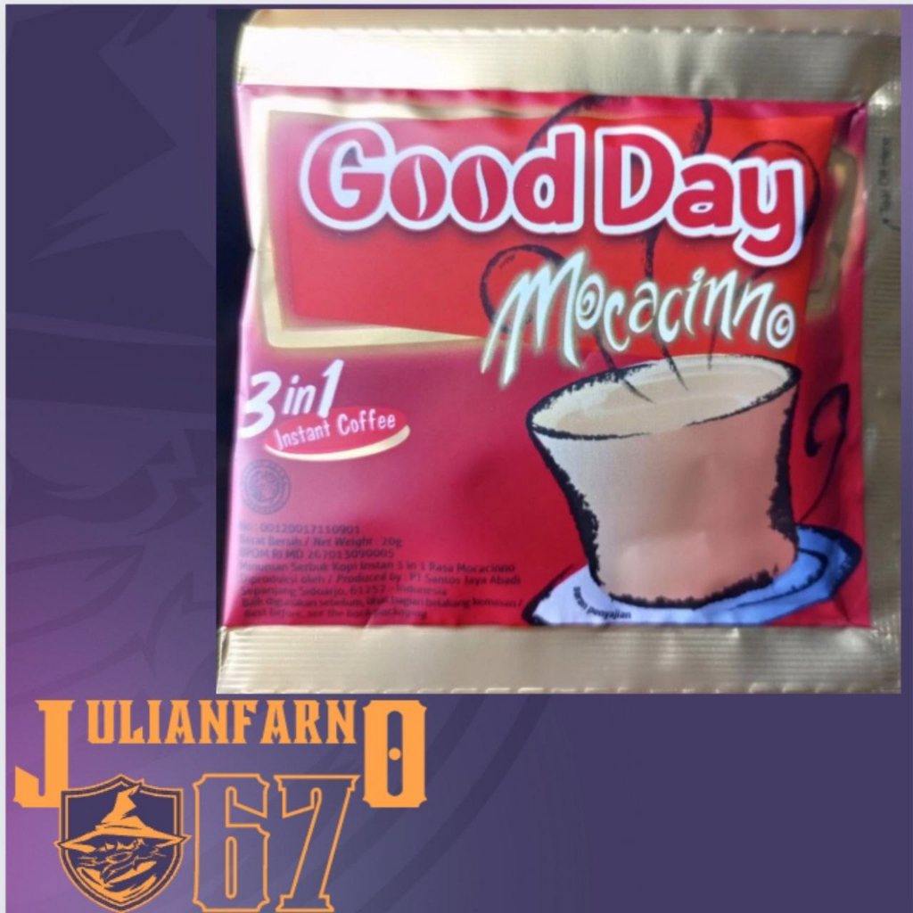Jual kopi good day varian rasa mocacino kopi shacet 20 gram | Shopee ...