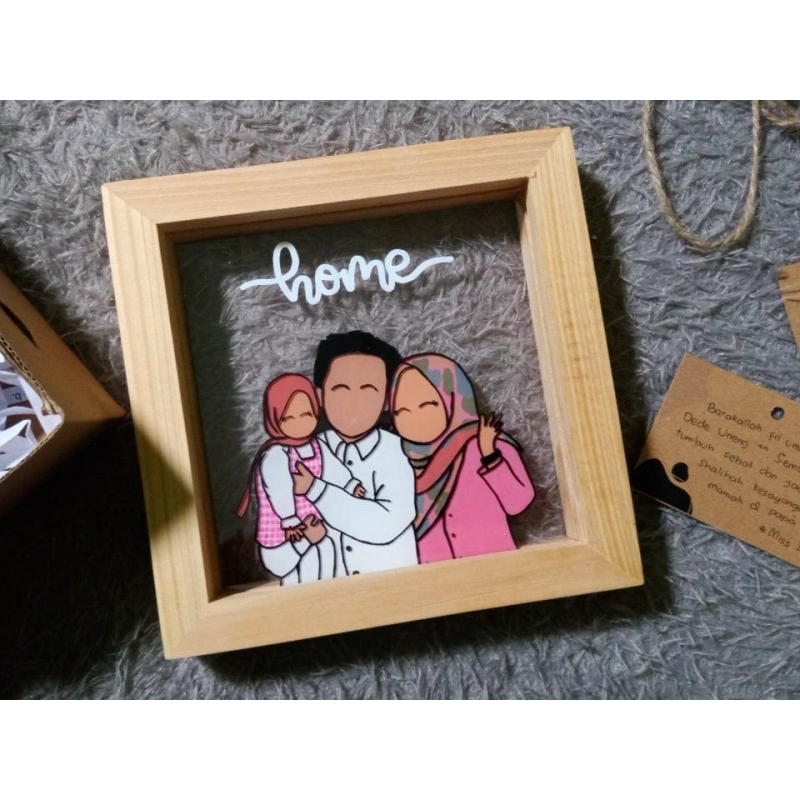 Jual Frame Kayu 01 (15x15 cm) Imanotes - Kado Akrilik | Gift Acrylic ...