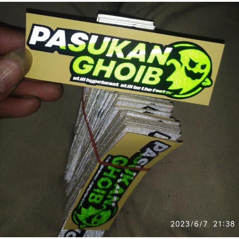 Jual stiker pasukan ghoib ORI.stiker viral | Shopee Indonesia