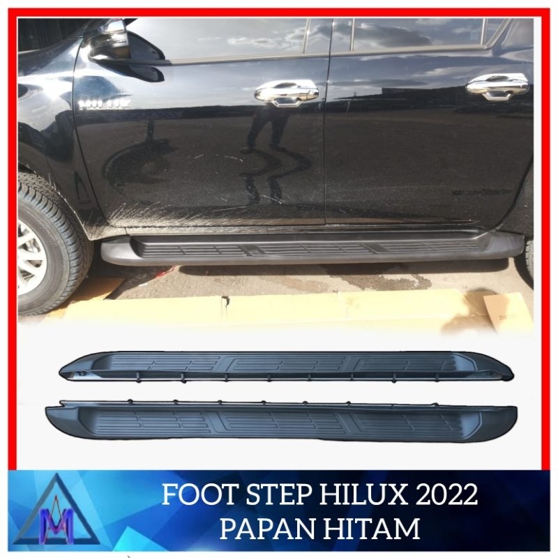 Jual Foot Step Samping All New Hi Lux Papan Hitam Injakan Samping All ...