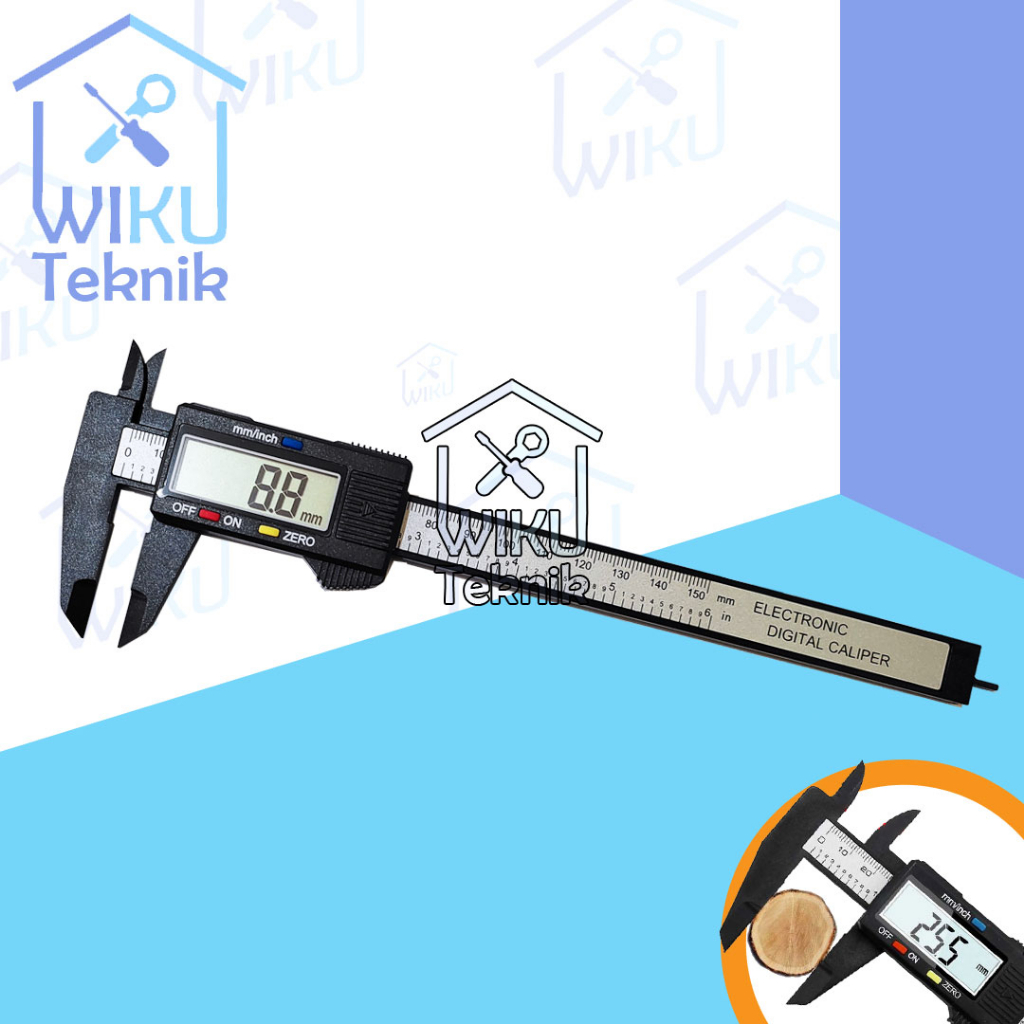 Jual WiKu Jangka Sorong Sigmat Digital Vernier Caliper Alat Ukur Baut Seher | Shopee Indonesia