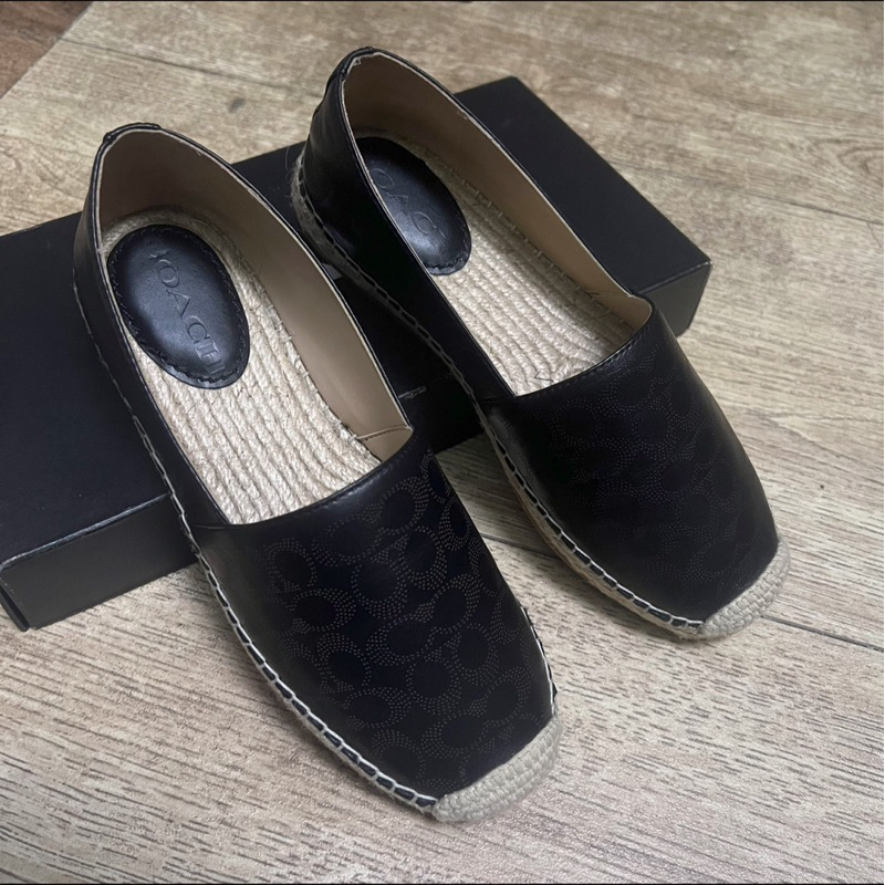 Jual Sepatu Coach C6763 Carley Espadrille Black (New in Box) | Shopee ...