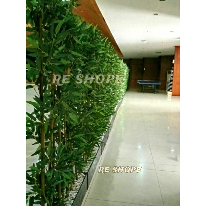 Jual 1 set pohon bambu tinggi 150cm dekorasi ruangan bambu partisi ...
