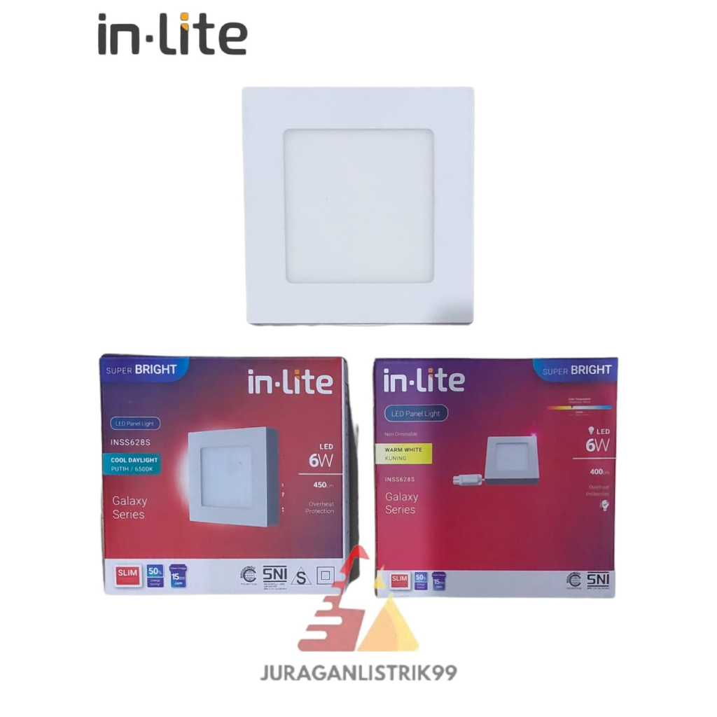 Jual INLITE - DOWNLIGHT PANEL OUTBOW OB KOTAK INSS628S 6W 12W 18W ...