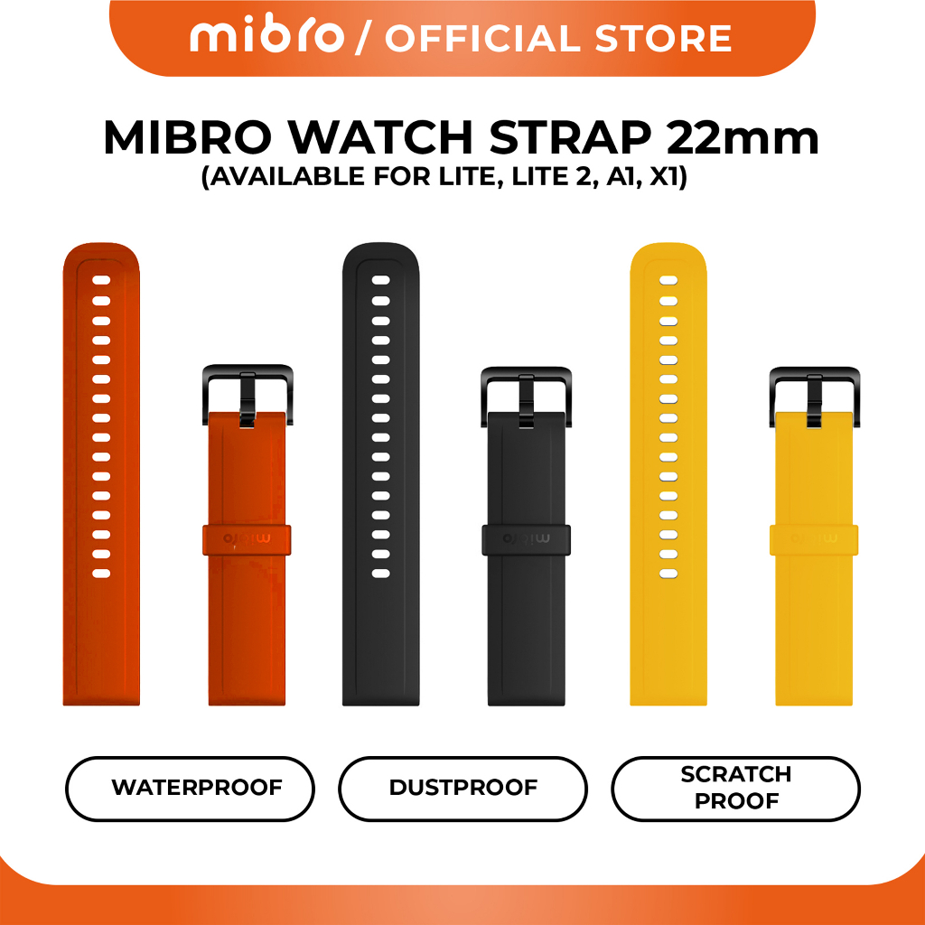 Jual Mibro Official Watch Strap 22mm Tahan Air Dan Goresan Cocok Untuk ...