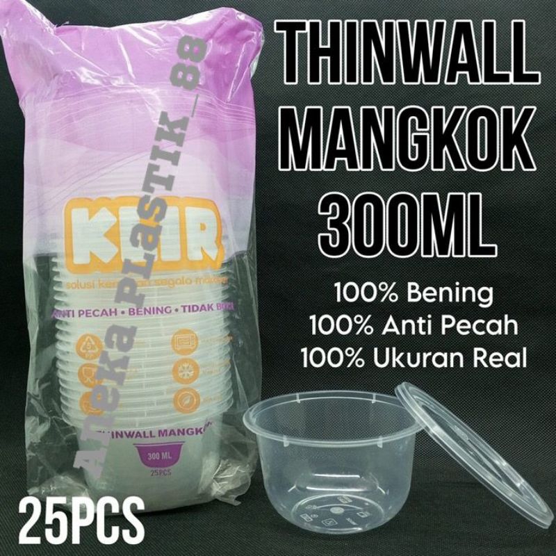 Jual THINWALL MANGKOK CUP PUDDING PUDING FOOD CONTAINER BULAT MAKAN ...