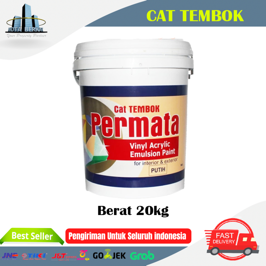 Jual CAT PERMATA / CAT TEMBOK INTERIOR & EKSTERIOR 20 KG | Shopee Indonesia