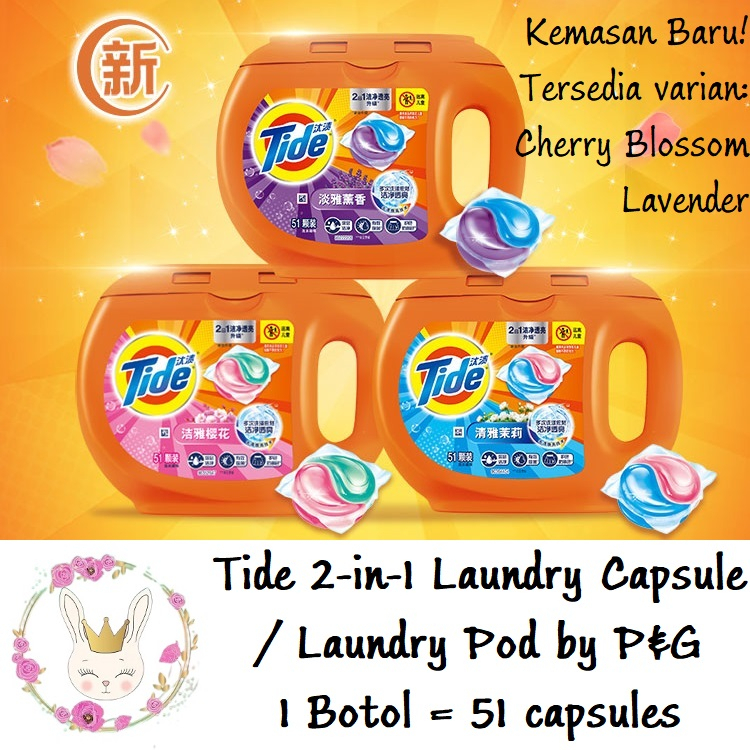 Jual Tide Laundry Capsule 2 in 1 / Tide 2in1 Laundry Pod / Tide Laundry ...
