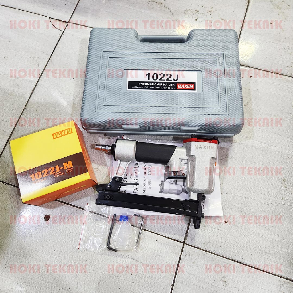 Jual Mesin Staples Angin 1022J Maxiim air nailer | Shopee Indonesia