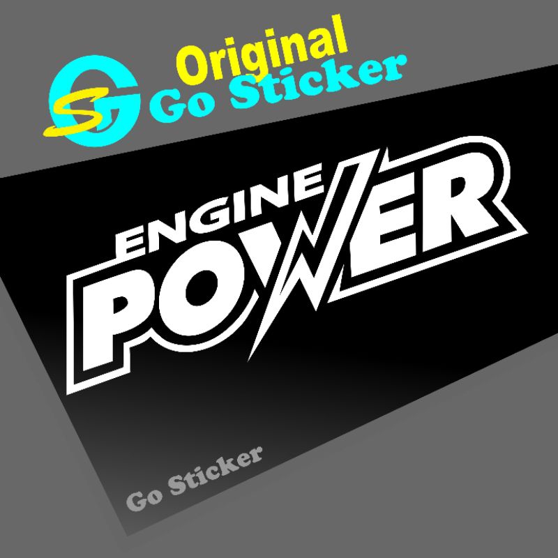 Jual stiker engine power, stiker diesel power terbaru | cutting menyala ...