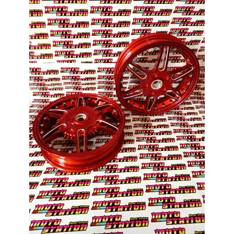 Jual Velg Vespa replika marus W126 red candy | Shopee Indonesia