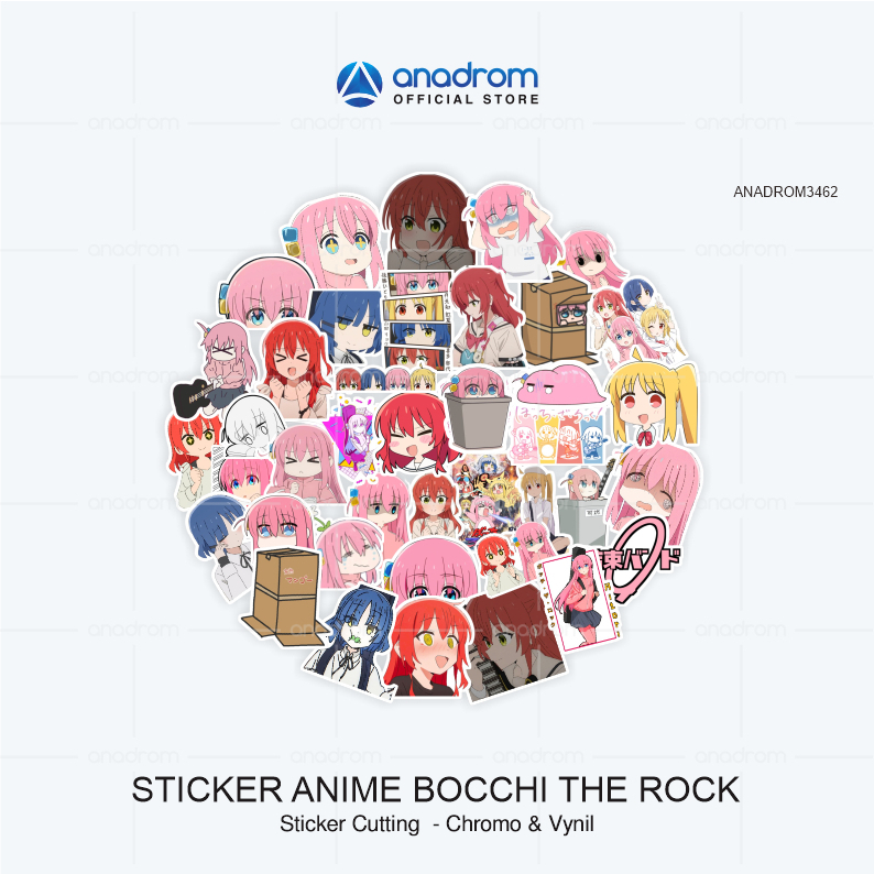 Jual Sticker Anime Bocchi The Rock | Sticker Anime & Aesthetic ...