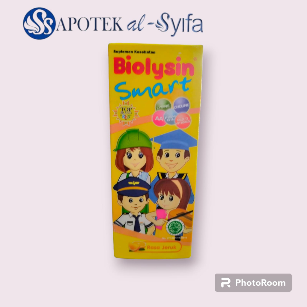 Jual Biolysin Smart Sirup rasa Jeruk isi 60ml/ Suplemen Vitamin Nutrisi ...