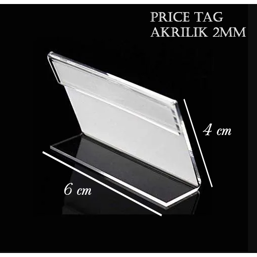 Jual READY STOCK Price Tag Akrilik Rak Stand Display | Akrilik Label ...