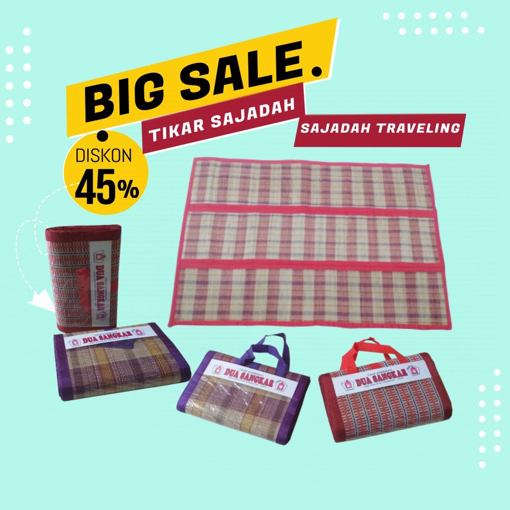 Jual Tikar Lipat Bahan Mendong Ukuran 120cmx70cm | Shopee Indonesia