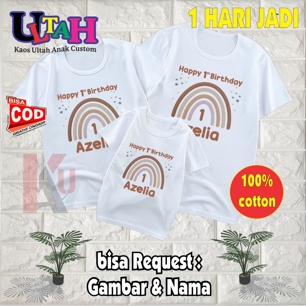 Jual BAJU KAOS ULANG TAHUN COUPLE KELUARGA TEMA RAINBOW PELANGI/KAOS ... Jual BAJU KAOS ULANG TAHUN COUPLE KELUARGA TEMA RAINBOW PELANGI/KAOS ...