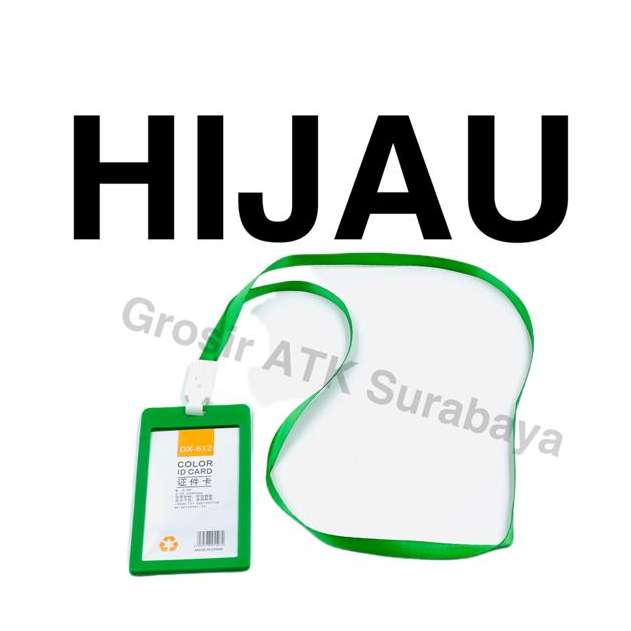 Jual ( 1 SET ID CARD + TALI ) Name Tag ID Card B1 + TALI Lanyard Name ...