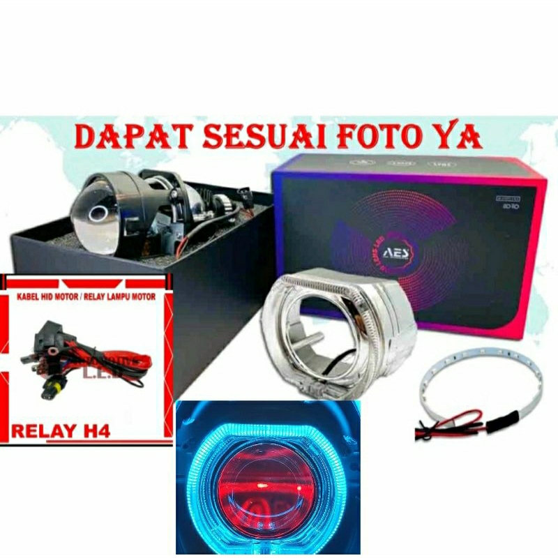 Jual PROJIE AES BILED AES GEN 2 TIPE BMW 2.5 INCHI LAMPU PROJECTOR AES MOTOR MOBIL | Shopee ...