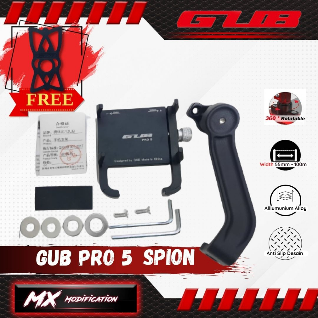 Jual GUB Pro 5 Spion Holder Handphone / GPS Universal | Shopee Indonesia