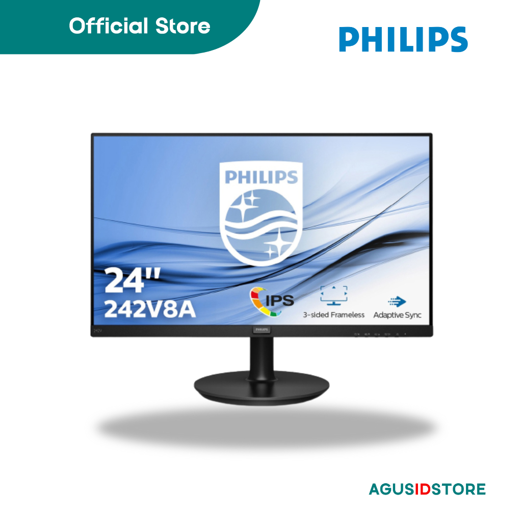 Jual Cicilan 0% - Monitor LED Philips 242V8A/70 24" FHD IPS 75Hz VGA ...