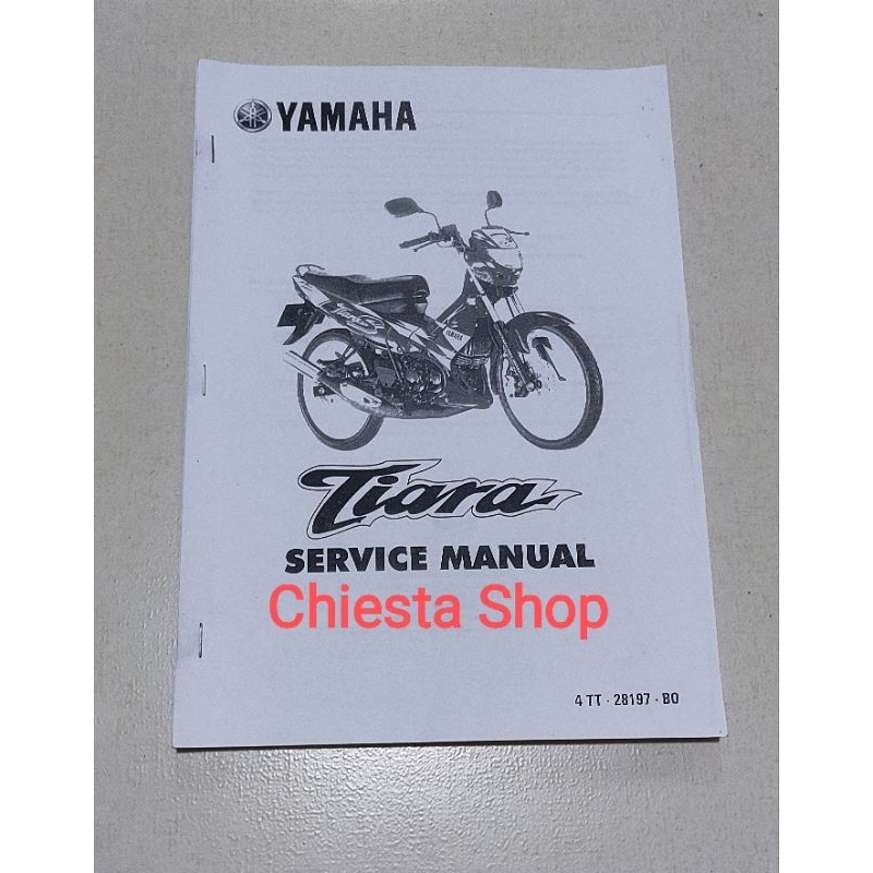 Jual Manual book Buku Petunjuk Service Motor Yamaha Tiara | Shopee ...