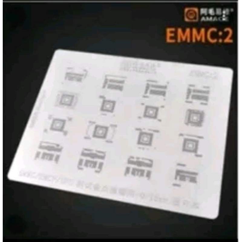 Jual PLAT BGA CETAK IC STENCIL AMAOE AMOE EMMC UFS | Shopee Indonesia