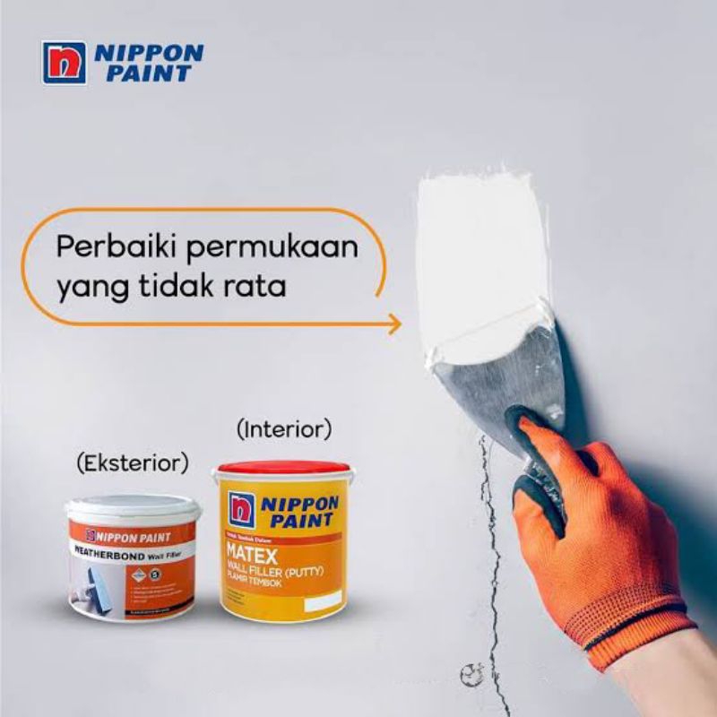 Jual Dempul Tembok Plamir Dinding Retak Matex Putty Wall Filler Nippon Paint | Shopee Indonesia