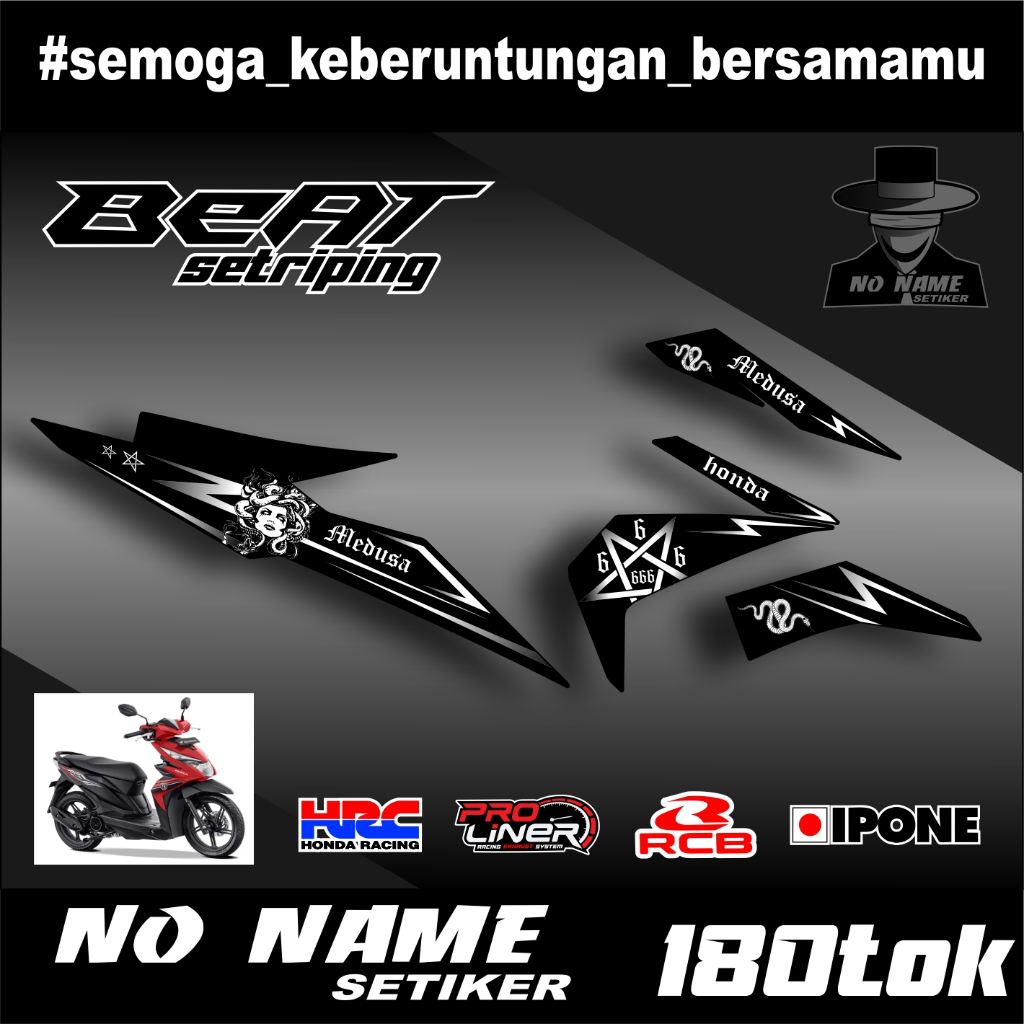 Jual Striping stiker setiker Motor Beat esp (180tok) 2016 2017 2018 ...