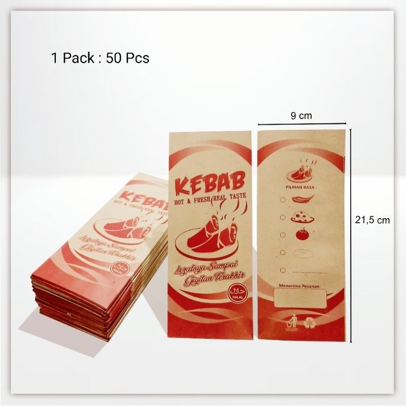Jual Box kebab Kemasan kebab Bungkus kebab Dus kebab Packing kebab ...
