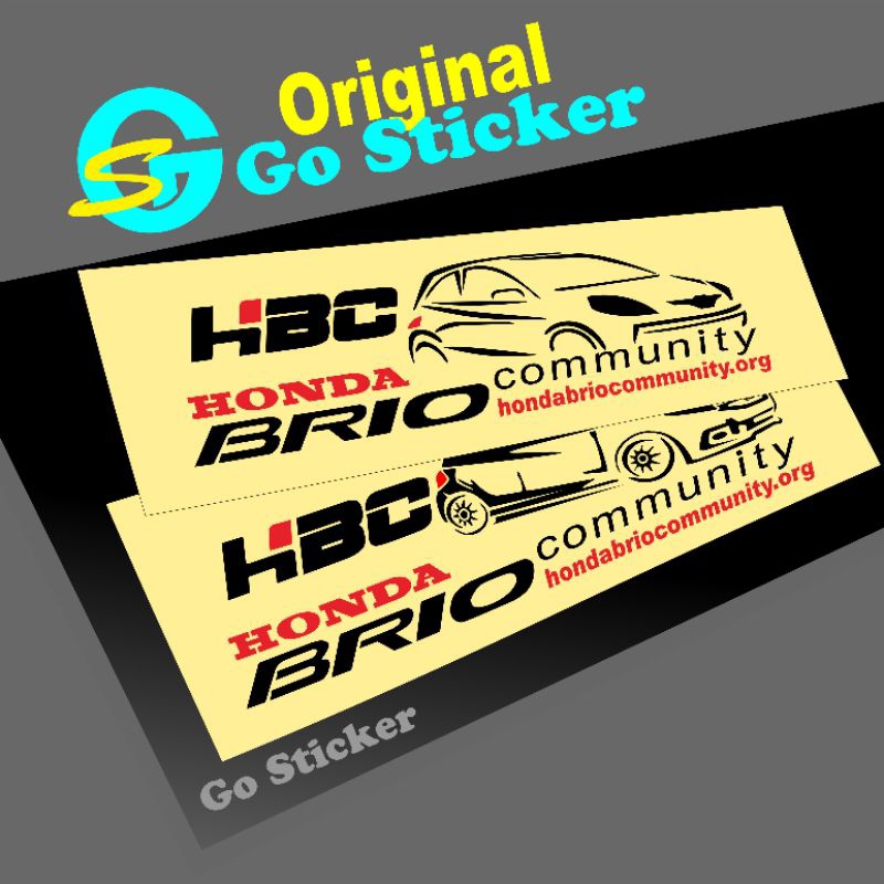 Jual Sticker HBC brio lama, kalau versi terbaru sudah ada di produk ...